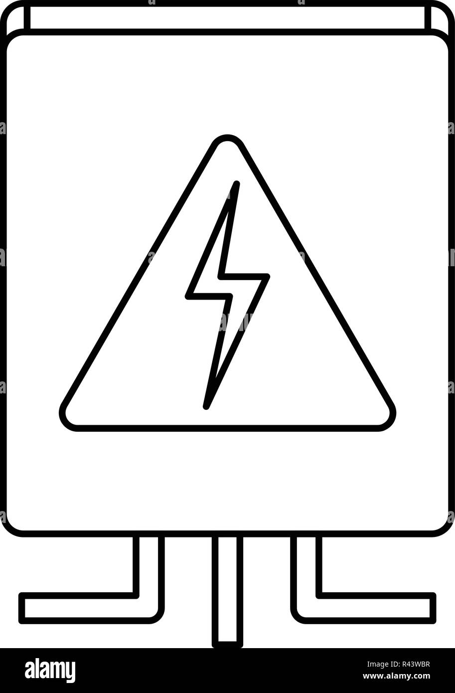 Electrical box icon. Outline illustration of electrical box vector icon ...