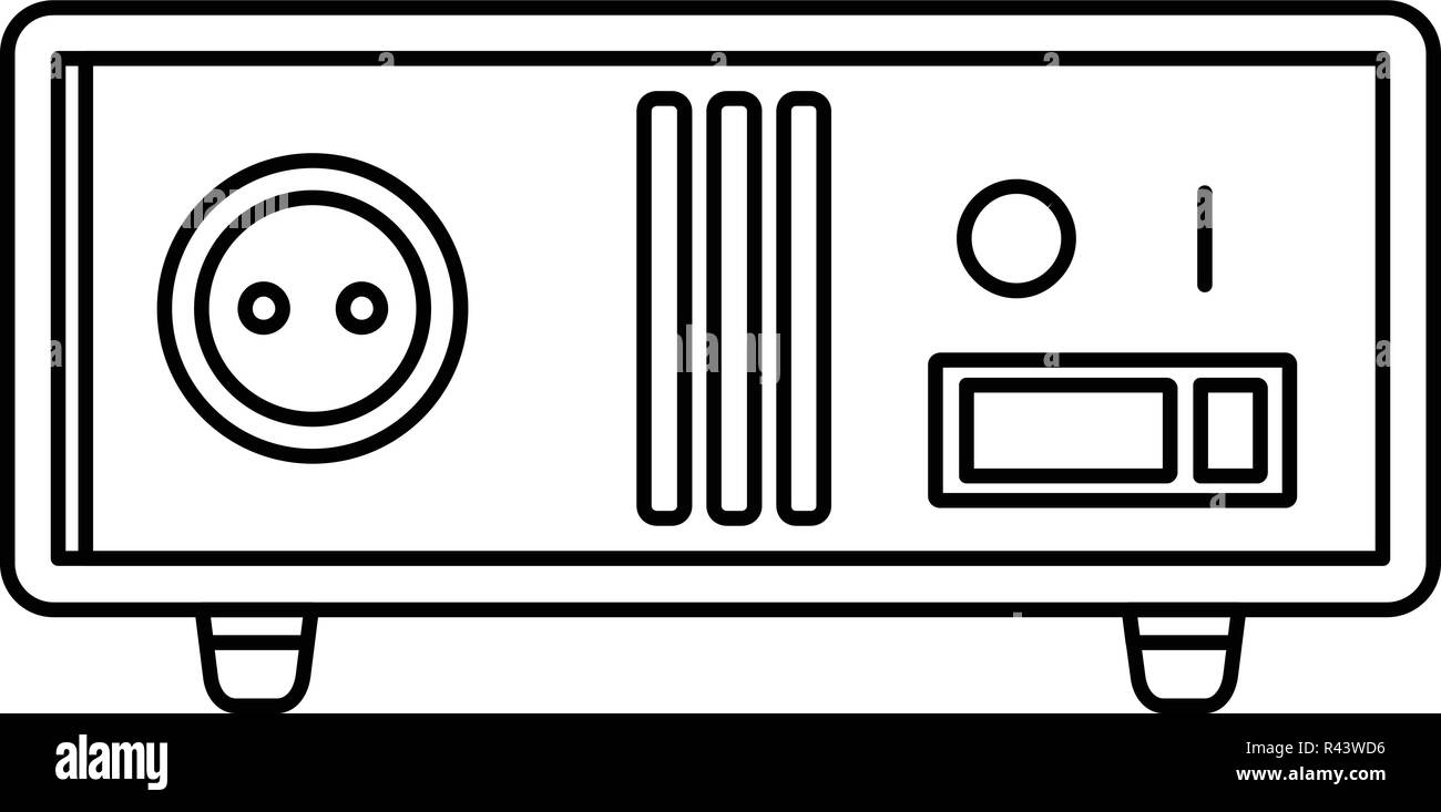 Electric stabilizer icon. Outline illustration of electric stabilizer ...