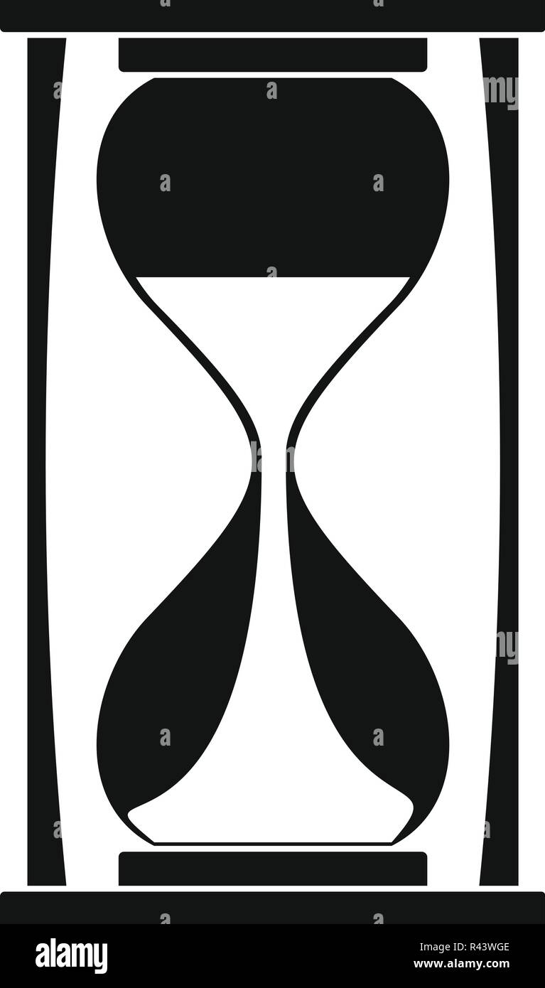 Sand clock icon. Simple illustration of sand clock vector icon for web ...