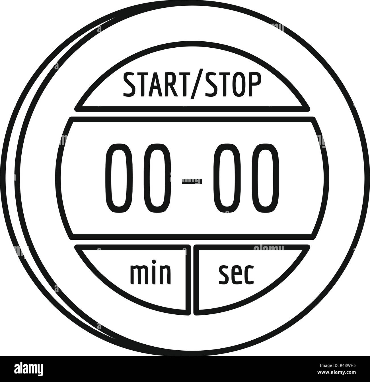 Digital Stopwatch Vector