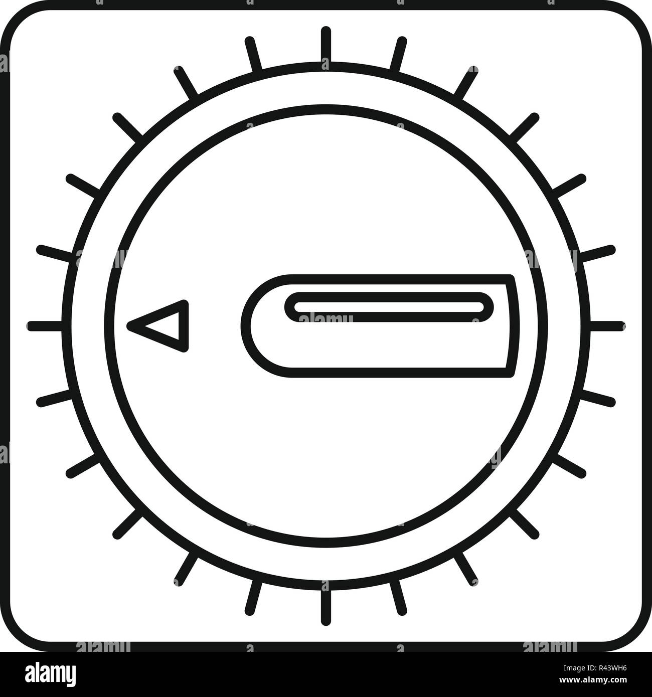 Timer clock icon. Outline illustration of timer clock vector icon for ...