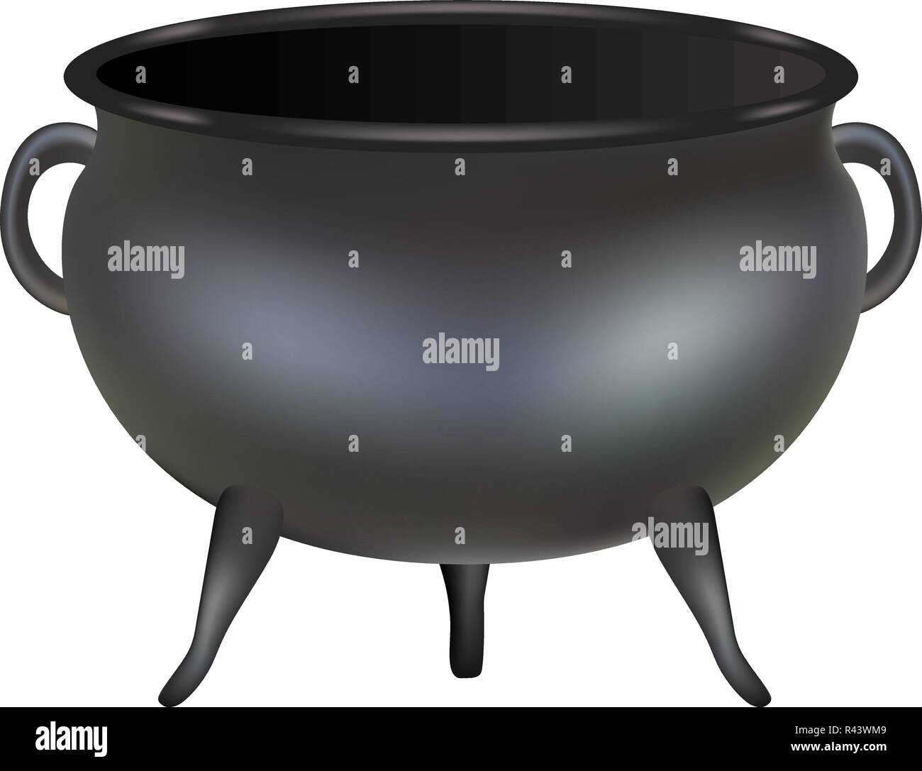 New cauldron mockup. Realistic illustration of new cauldron vector ...