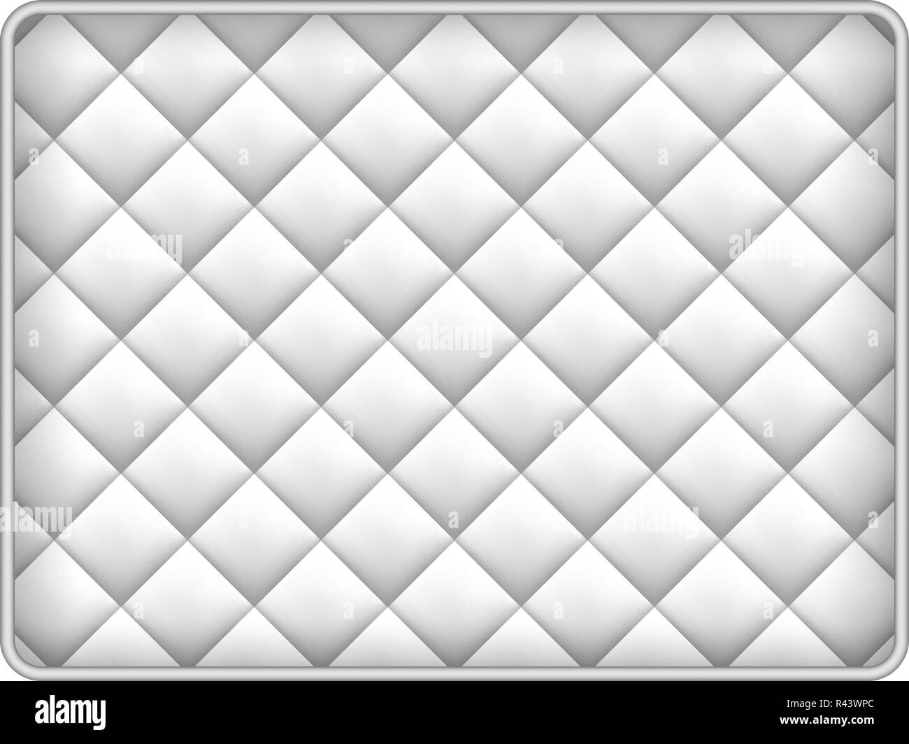 Memory foam mattress mockup. Realistic illustration of memory foam ...