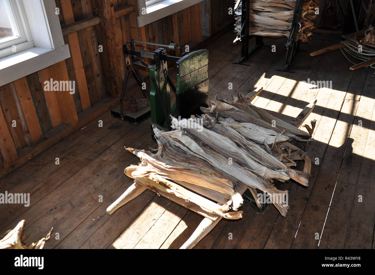 historic fish cannery stock fish Stock Photo - Alamy