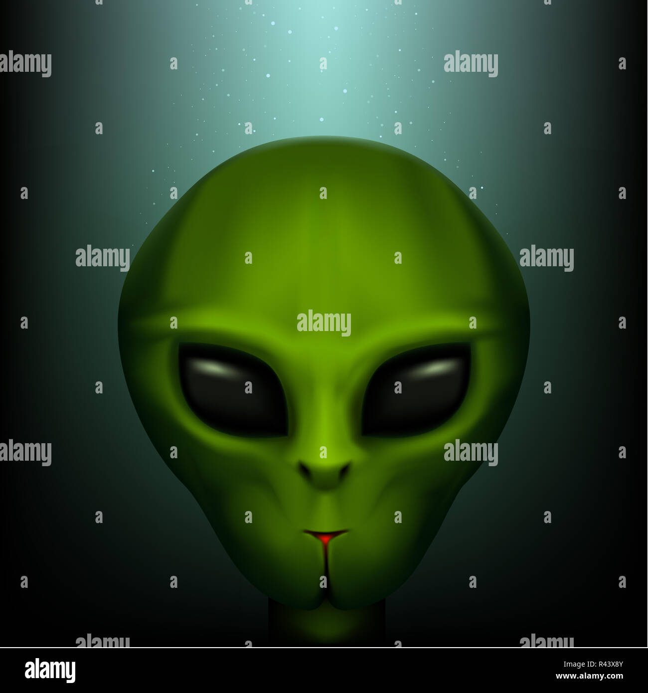 The alien portrait Stock Photo - Alamy