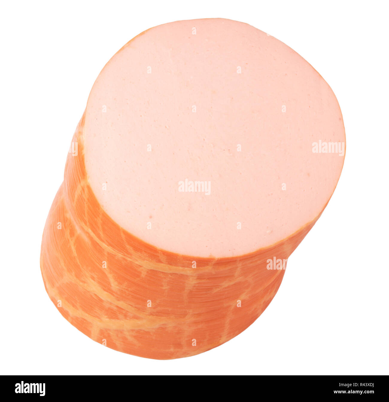 One Sausage Isolated Stock Photo - Alamy