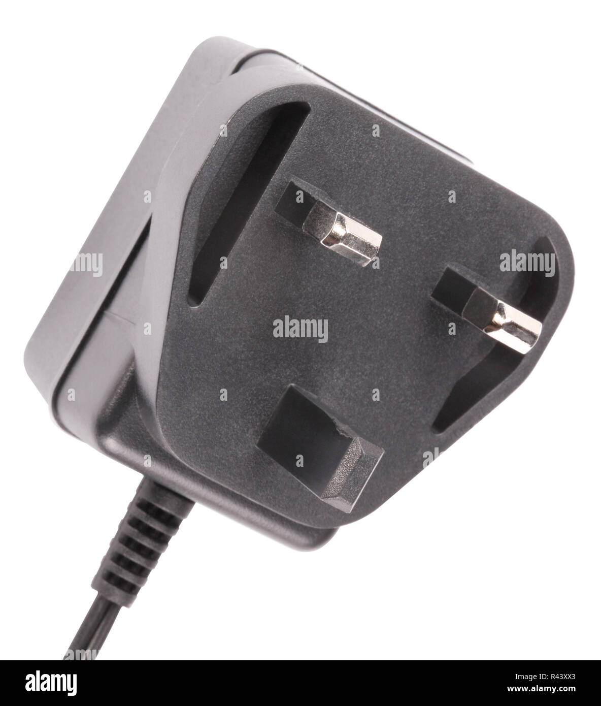 UK Outlet Plug with Cord Isolated Stock Photo - Alamy