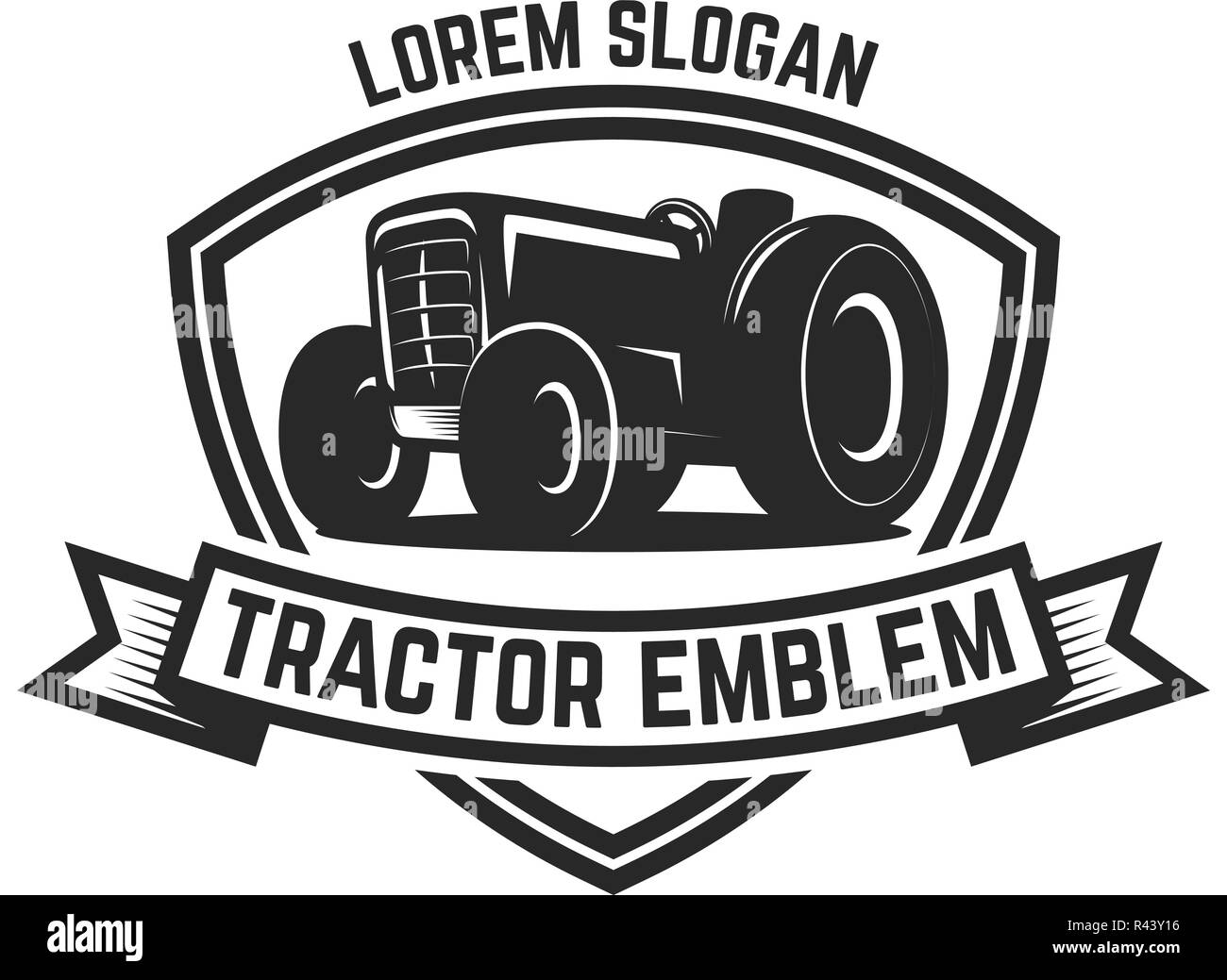 Tractor logo Black and White Stock Photos & Images - Alamy