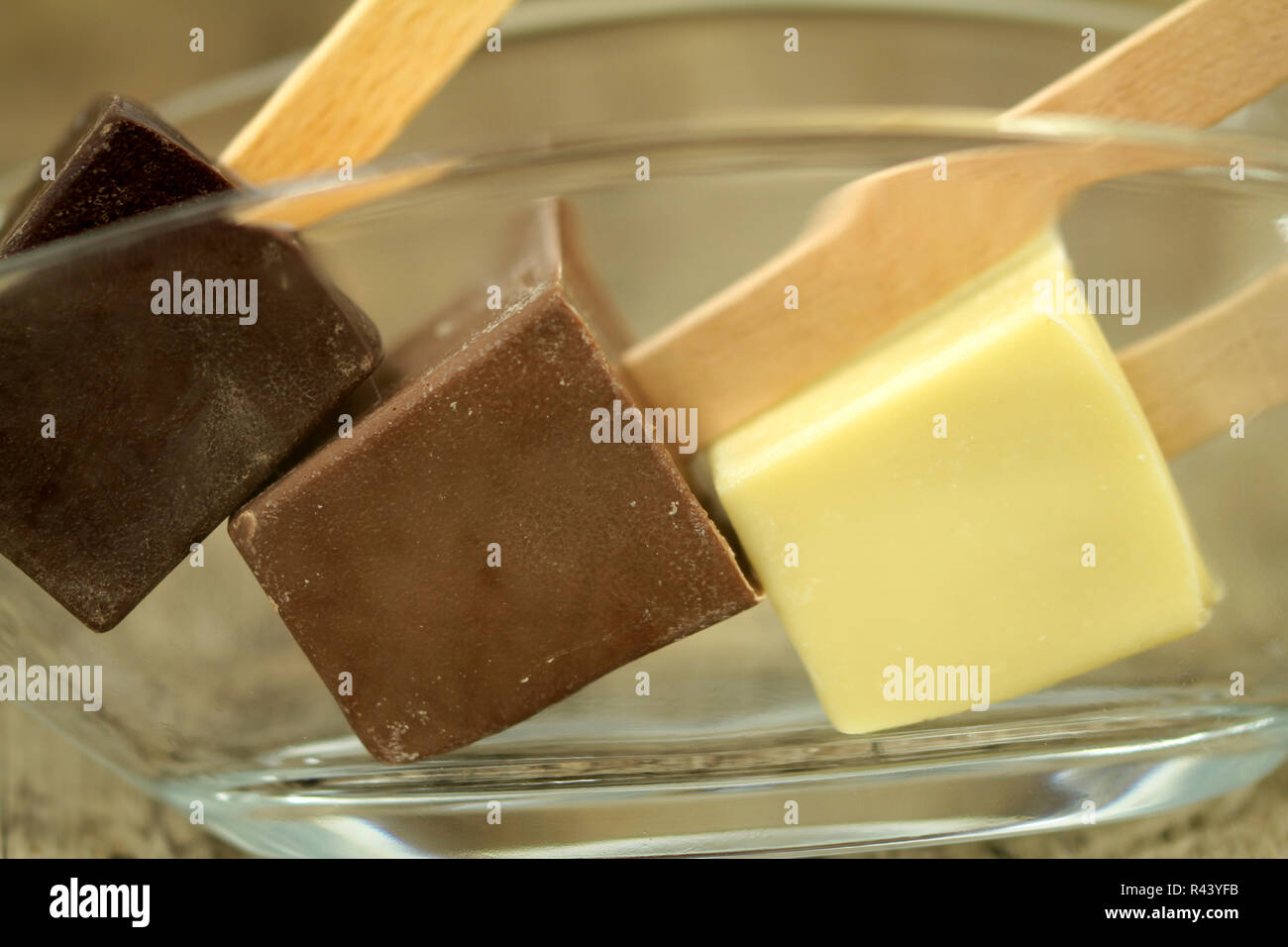 drinking chocolate lolly Stock Photo - Alamy