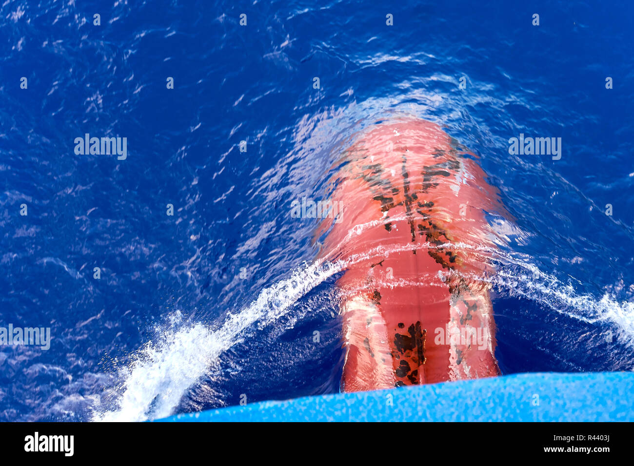 Big Cargo ship sailing in the sea in crystal clean water to Logistics ...