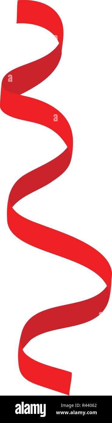 Red serpentine icon. Flat illustration of red serpentine vector icon ...