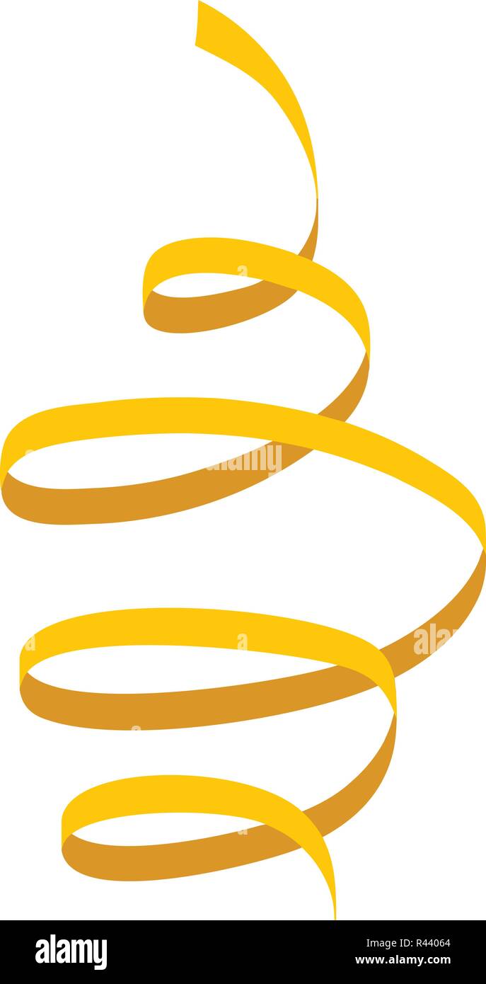Yellow serpentine icon. Flat illustration of yellow serpentine vector ...