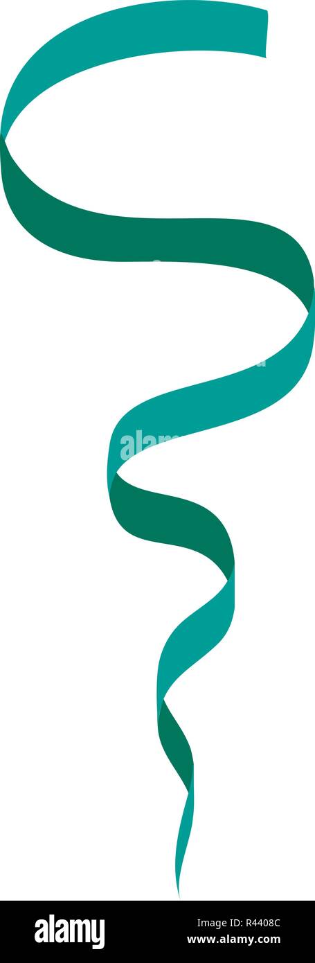 Green serpentine icon. Flat illustration of green serpentine vector ...