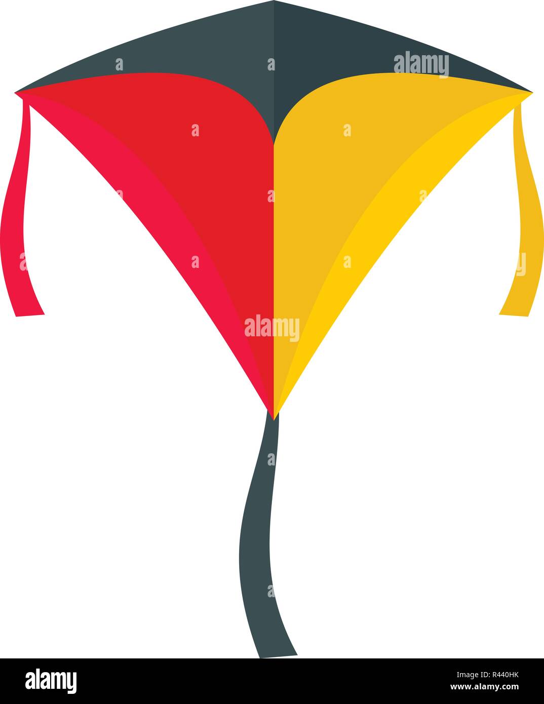 Children kite icon. Flat illustration of children kite vector icon for ...