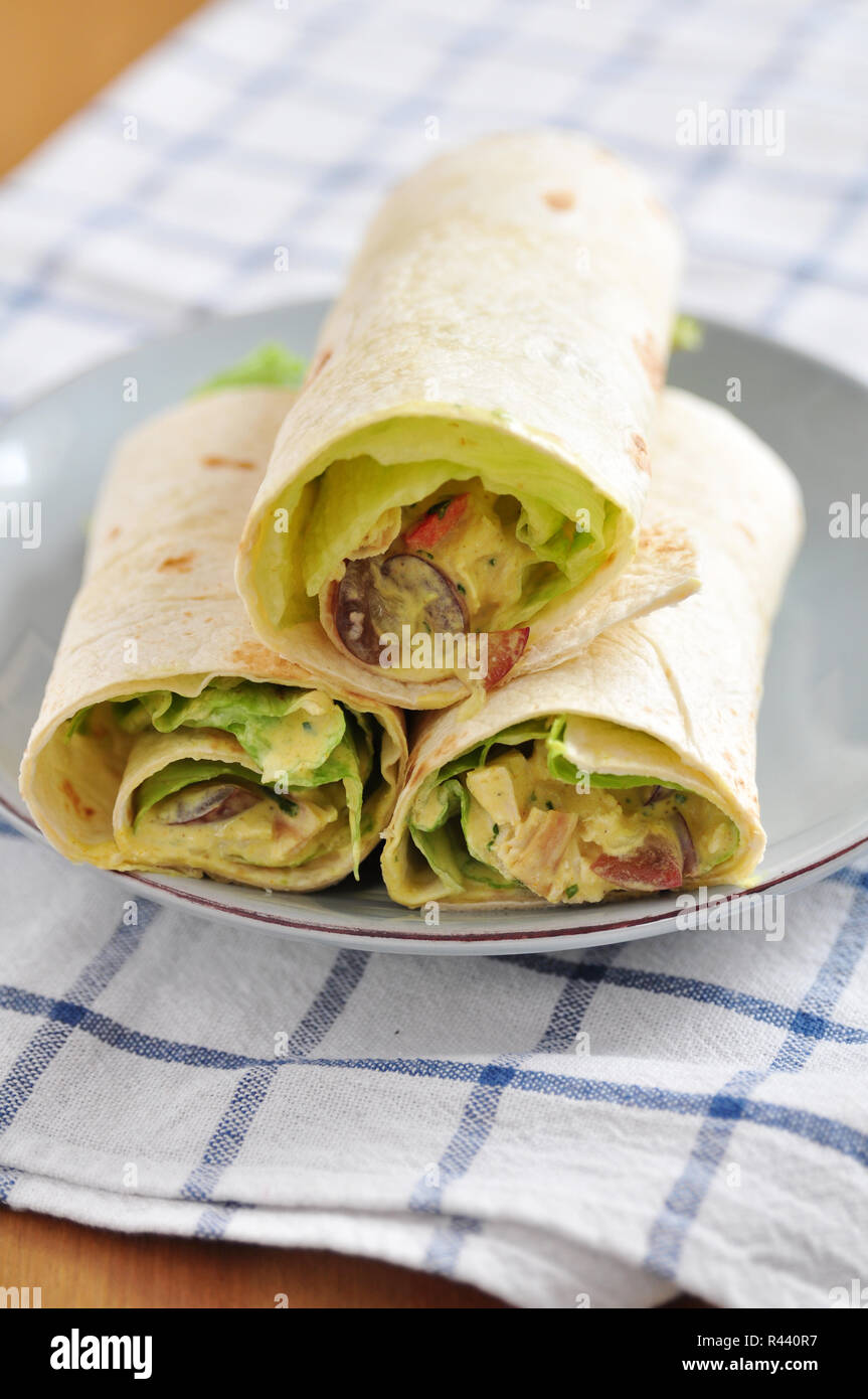 Turkey ham wrap hi-res stock photography and images - Alamy