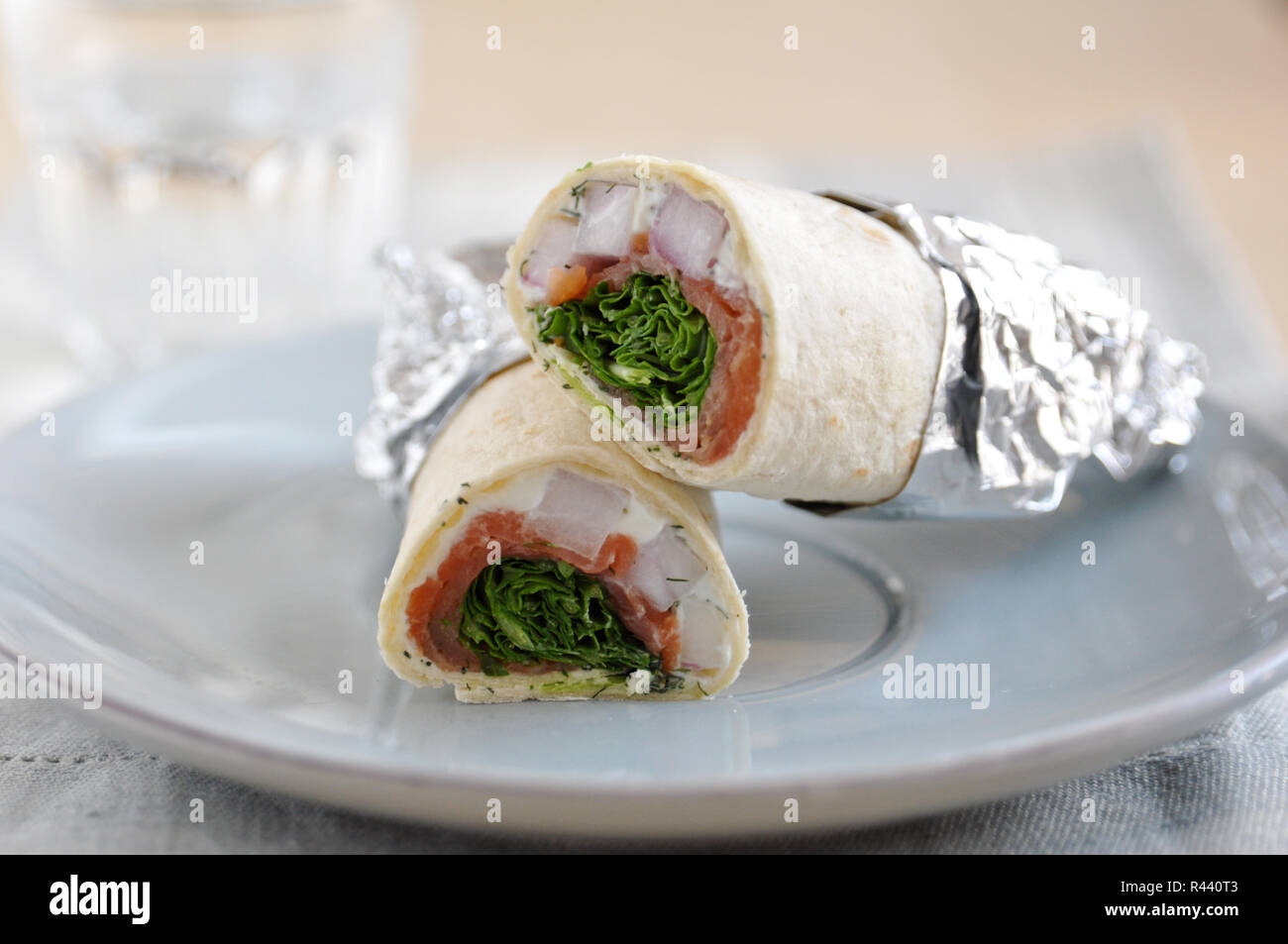Pastrami wrap sandwich hi-res stock photography and images - Alamy