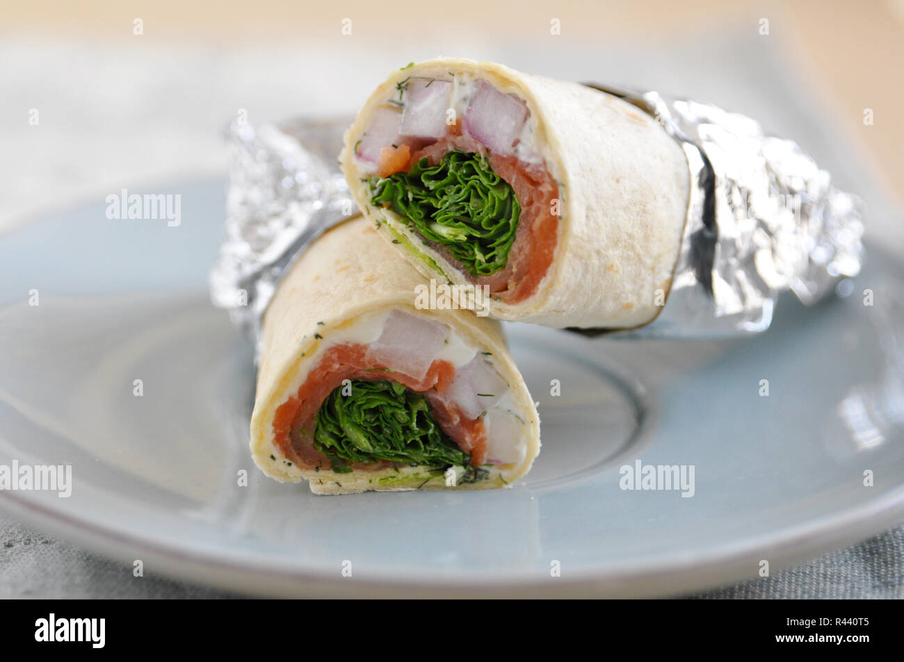 Pastrami wrap sandwich hi-res stock photography and images - Alamy