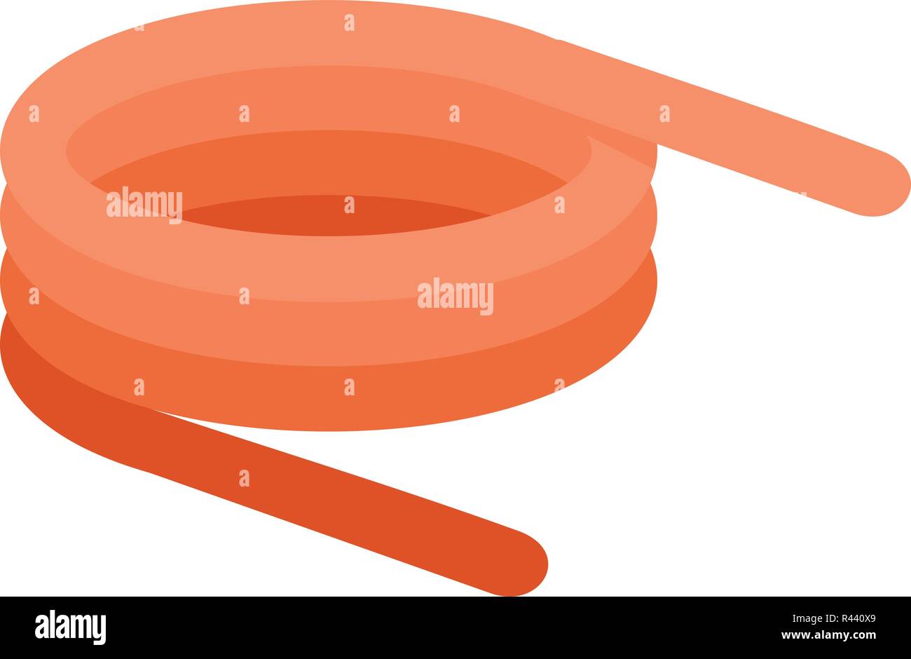 Spiral spring icon. Flat illustration of spiral spring vector icon for ...