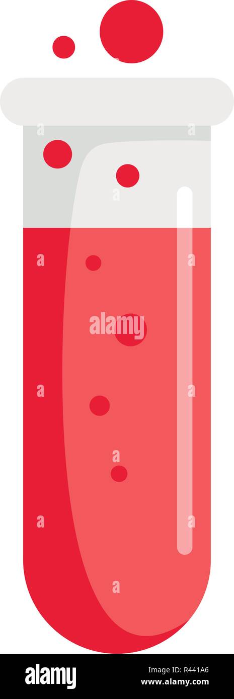 Potion test tube icon. Flat illustration of potion test tube vector ...