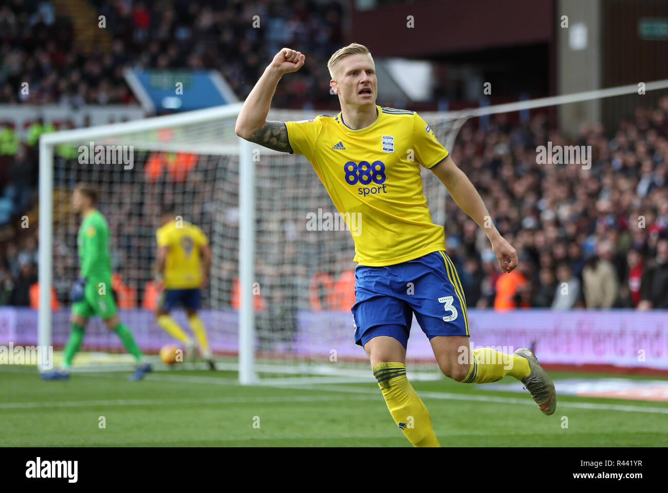 Birmingham citys kristian pedersen celebrates scoring hi-res stock ...