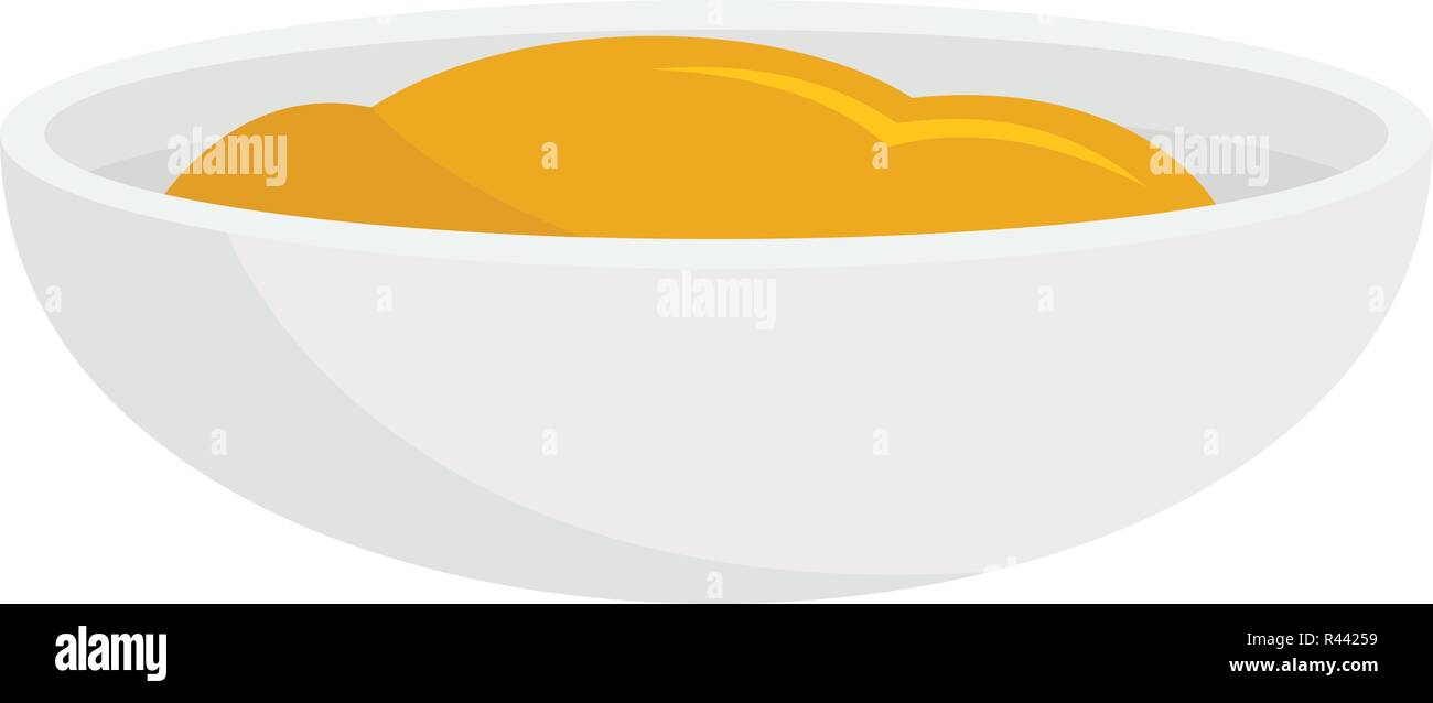 Mustard sauce icon. Flat illustration of mustard sauce vector icon for ...