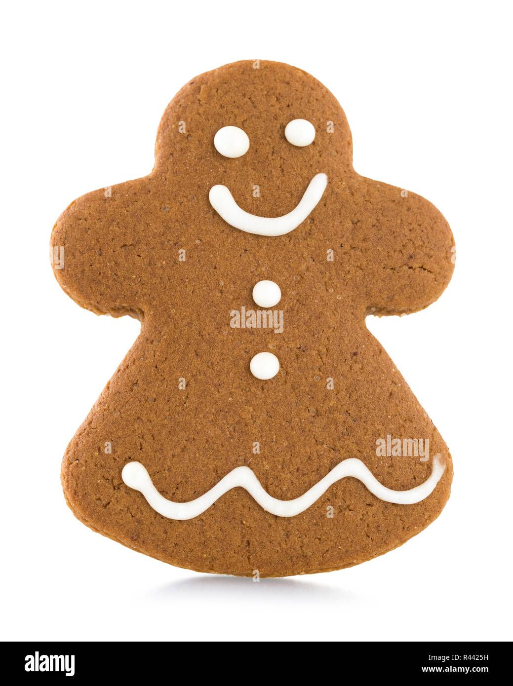 Gingerbread girl isolated on white background Stock Photo - Alamy