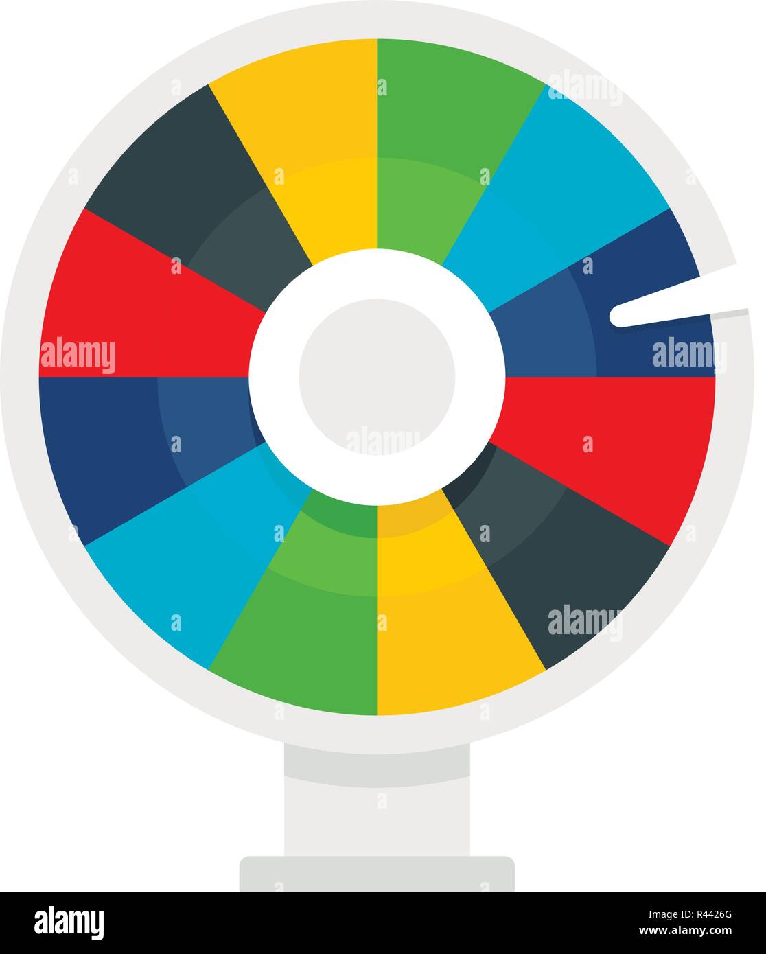Wheel fortune neon sign Stock Vector Images - Alamy