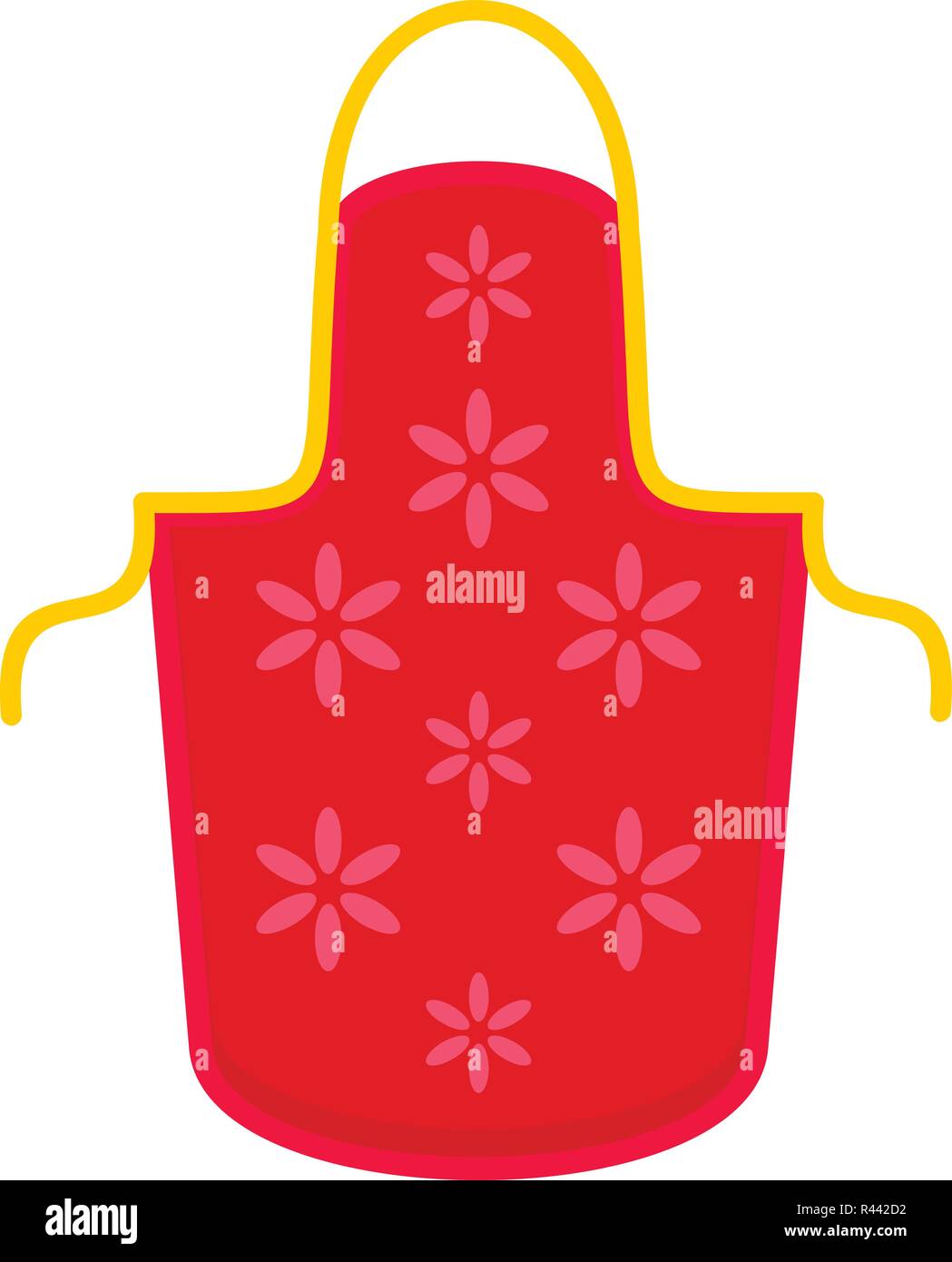 Flower apron icon. Flat illustration of flower apron vector icon for ...