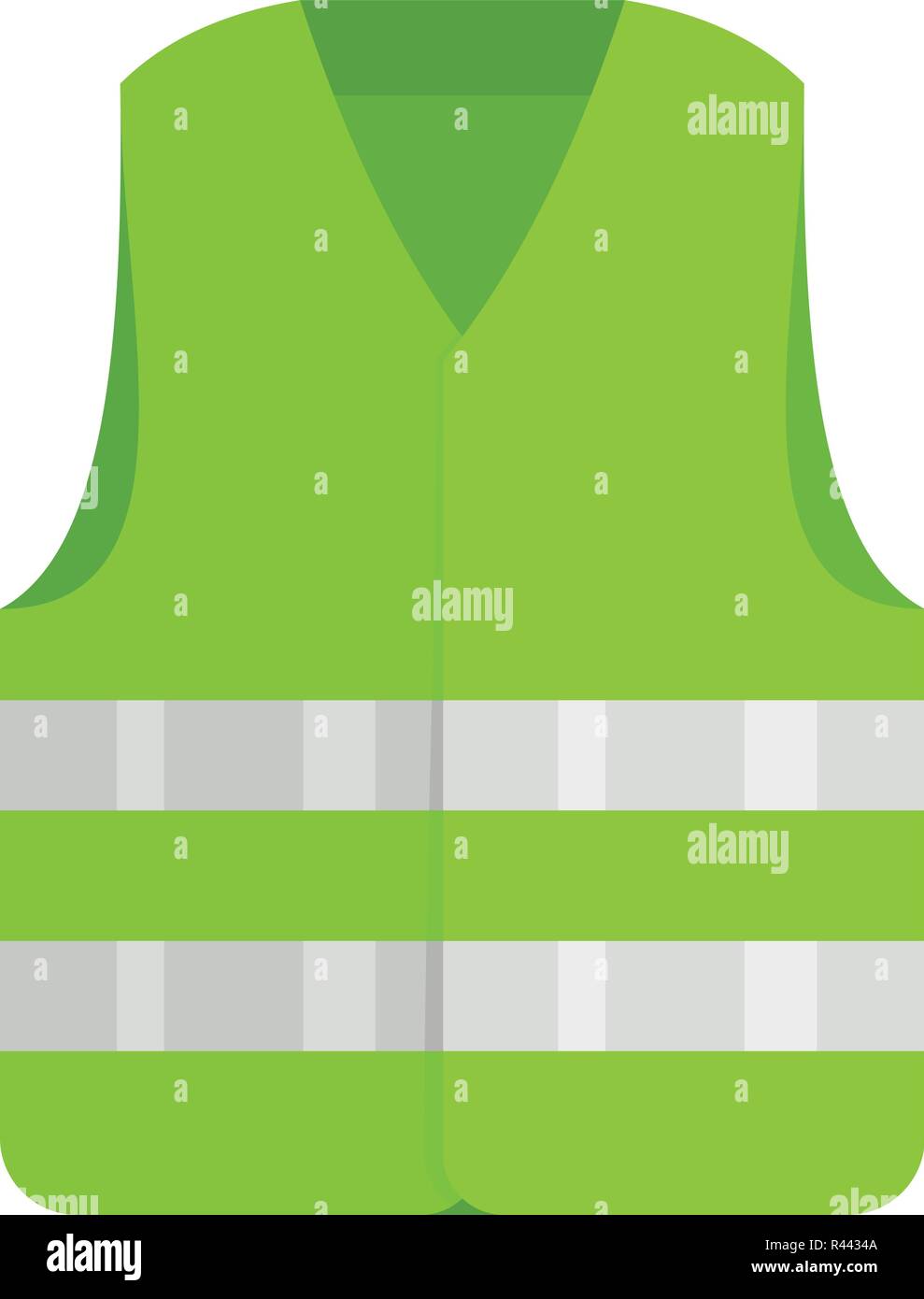 Driver reflective vest icon. Flat illustration of driver reflective ...