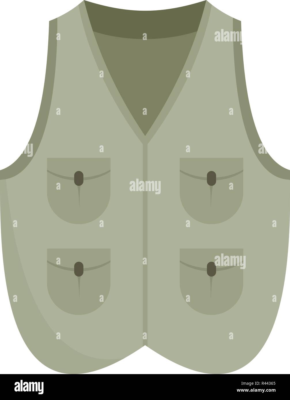 Hunter vest icon. Flat illustration of hunter vest vector icon for web ...