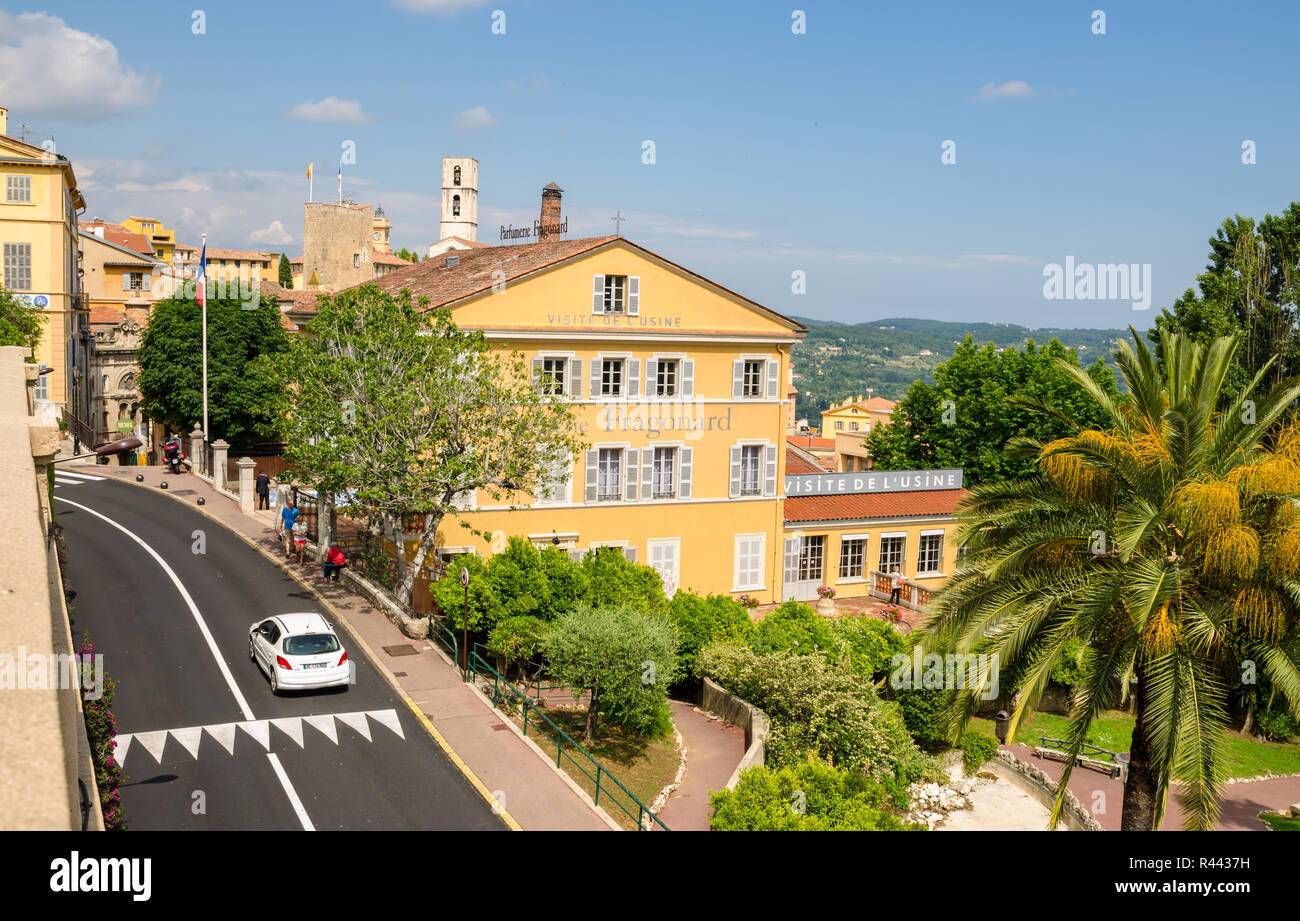 GRASSE, FRANCE - June 06, 2017: Parfumerie Fragonard facade Grasse ...