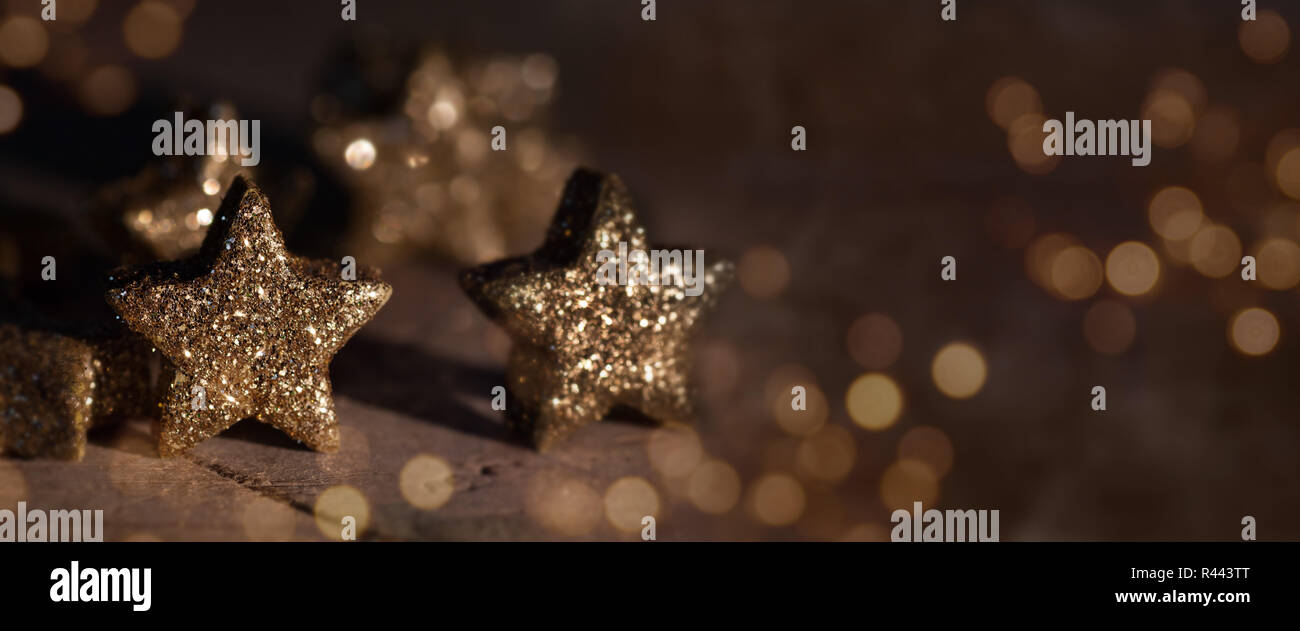 golden sparkling stars Stock Photo - Alamy