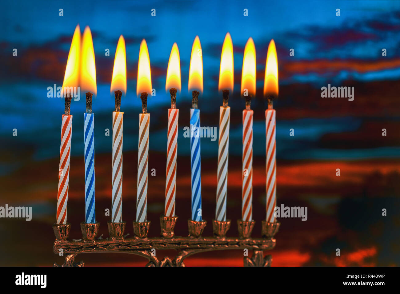 Menorah jewish hi-res stock photography and images - Alamy