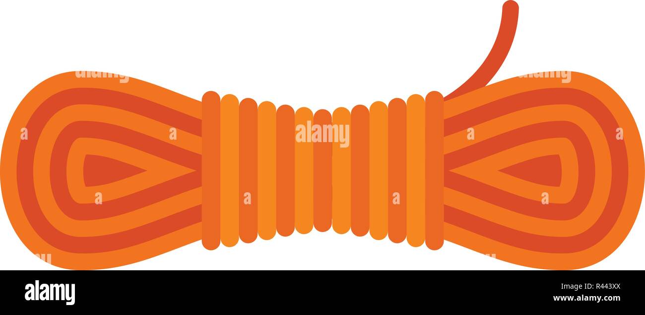 Climb rope icon. Flat illustration of climb rope vector icon for web ...