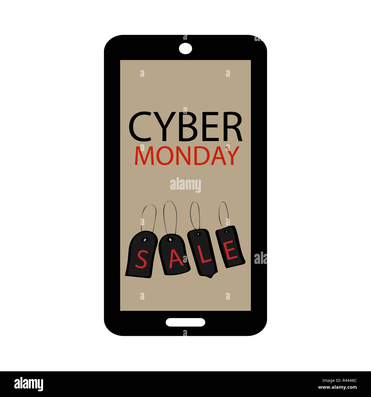 Cyber monday sale phone Cut Out Stock Images & Pictures - Alamy