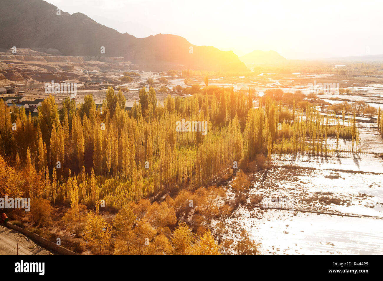 Indus River in sunrise Stock Photo - Alamy