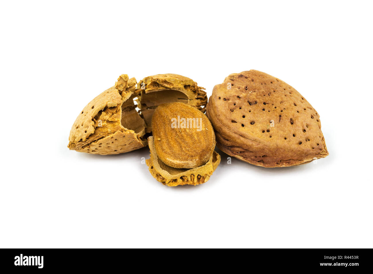 almond with broken shell Stock Photo - Alamy
