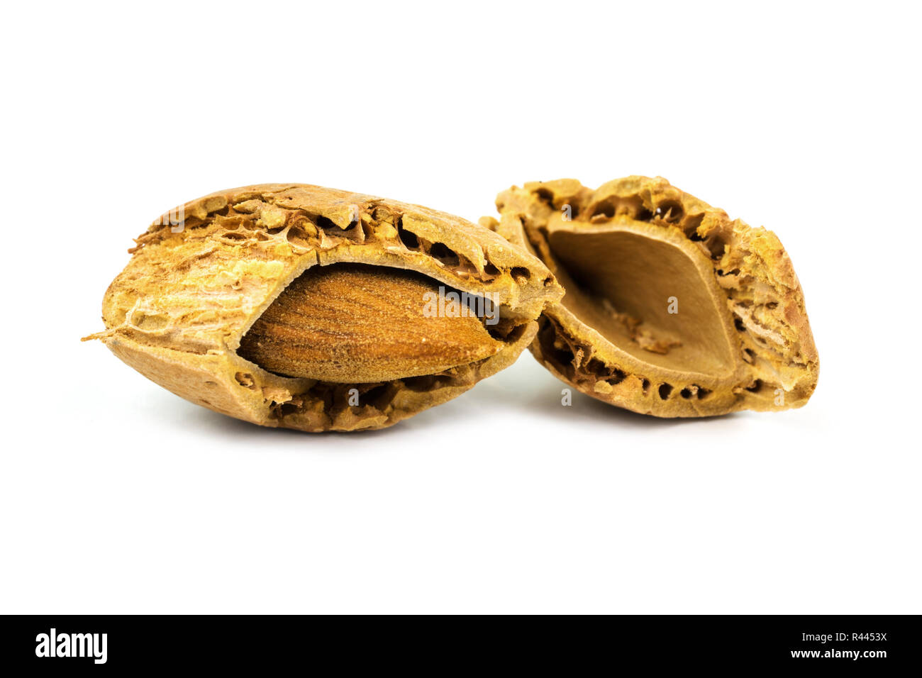 almond with broken shell Stock Photo - Alamy