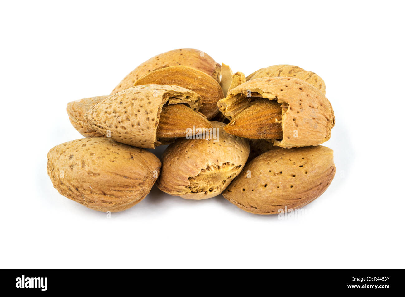 almond with broken shell Stock Photo - Alamy