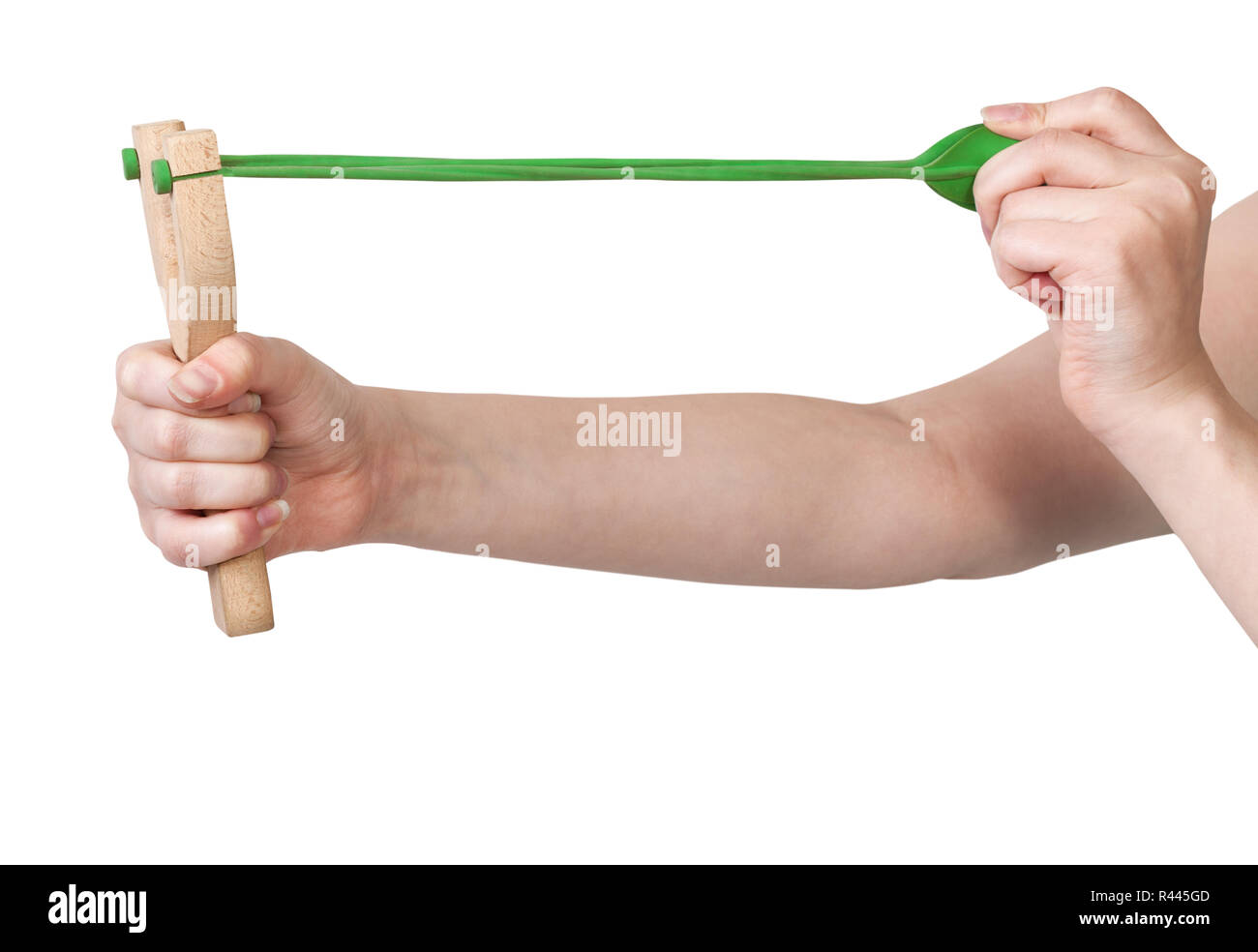 Pulling rubber band with hand hi-res stock photography and images - Alamy