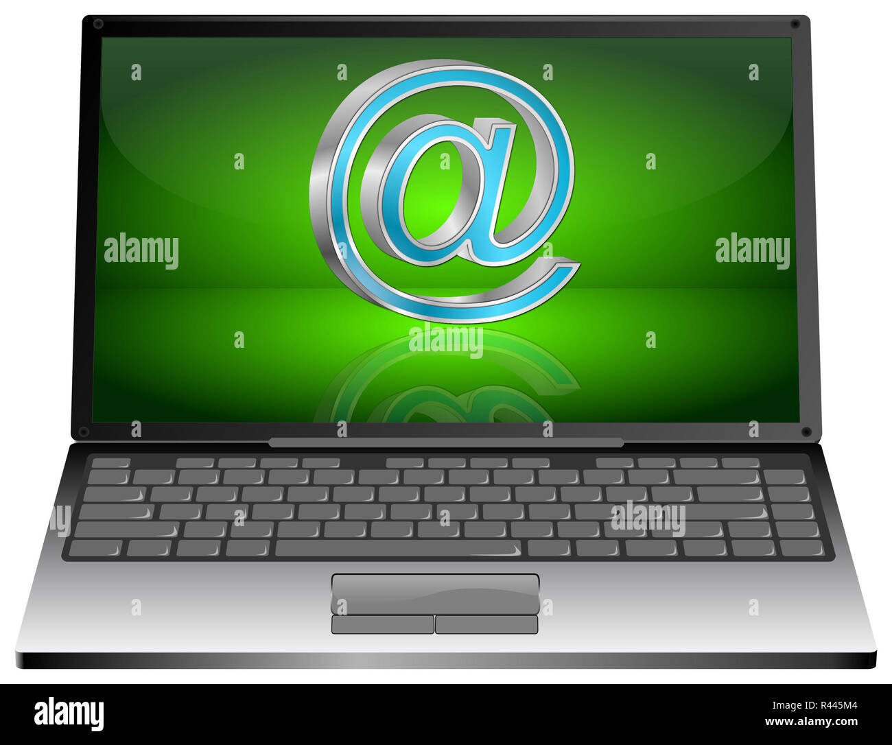 Laptop computer with Email symbol Stock Photo - Alamy