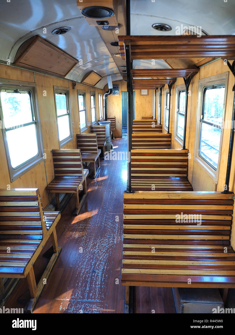 interior of luxury old train carriage Stock Photo - Alamy