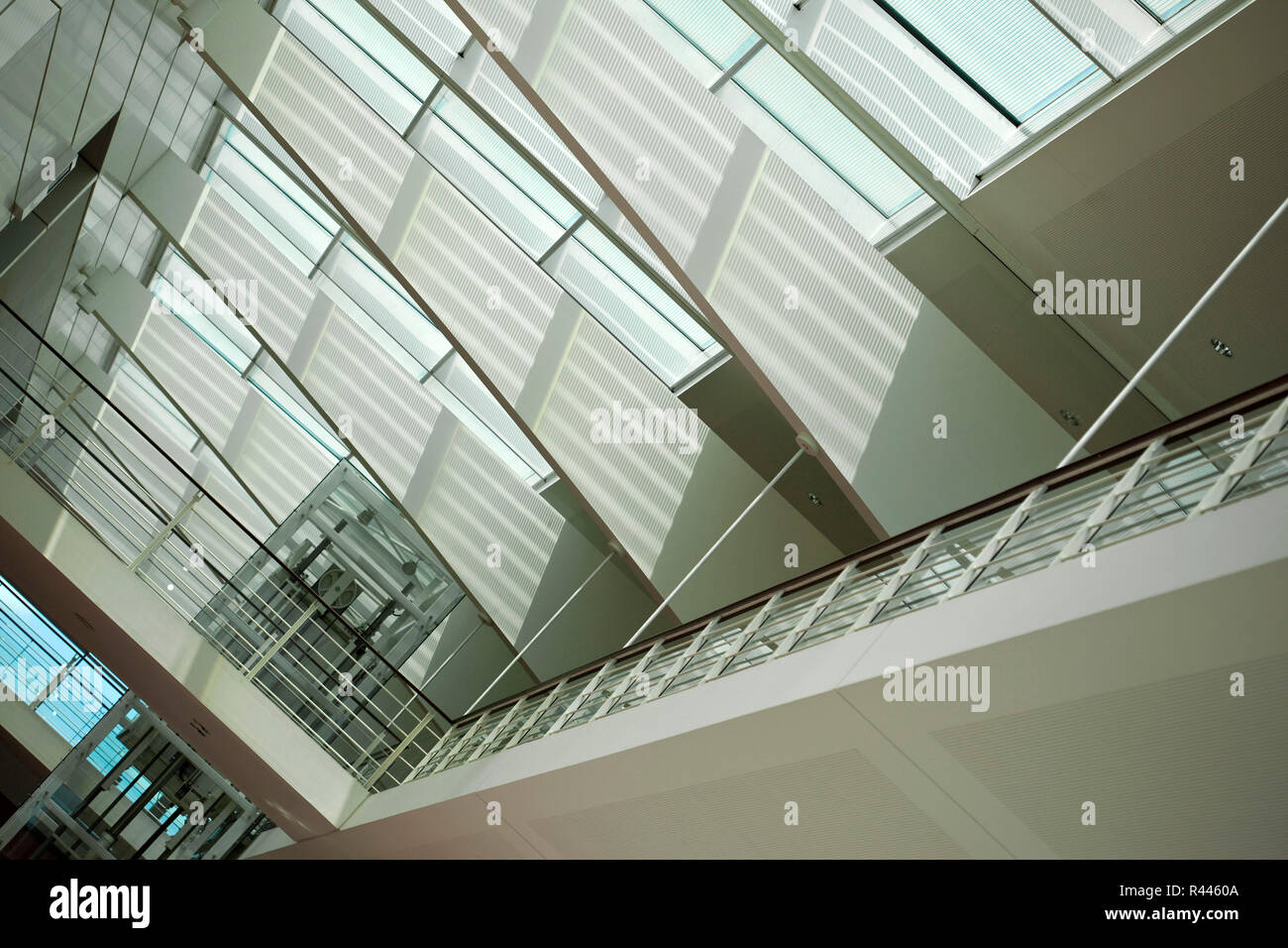 Hall inside a building Stock Photo - Alamy