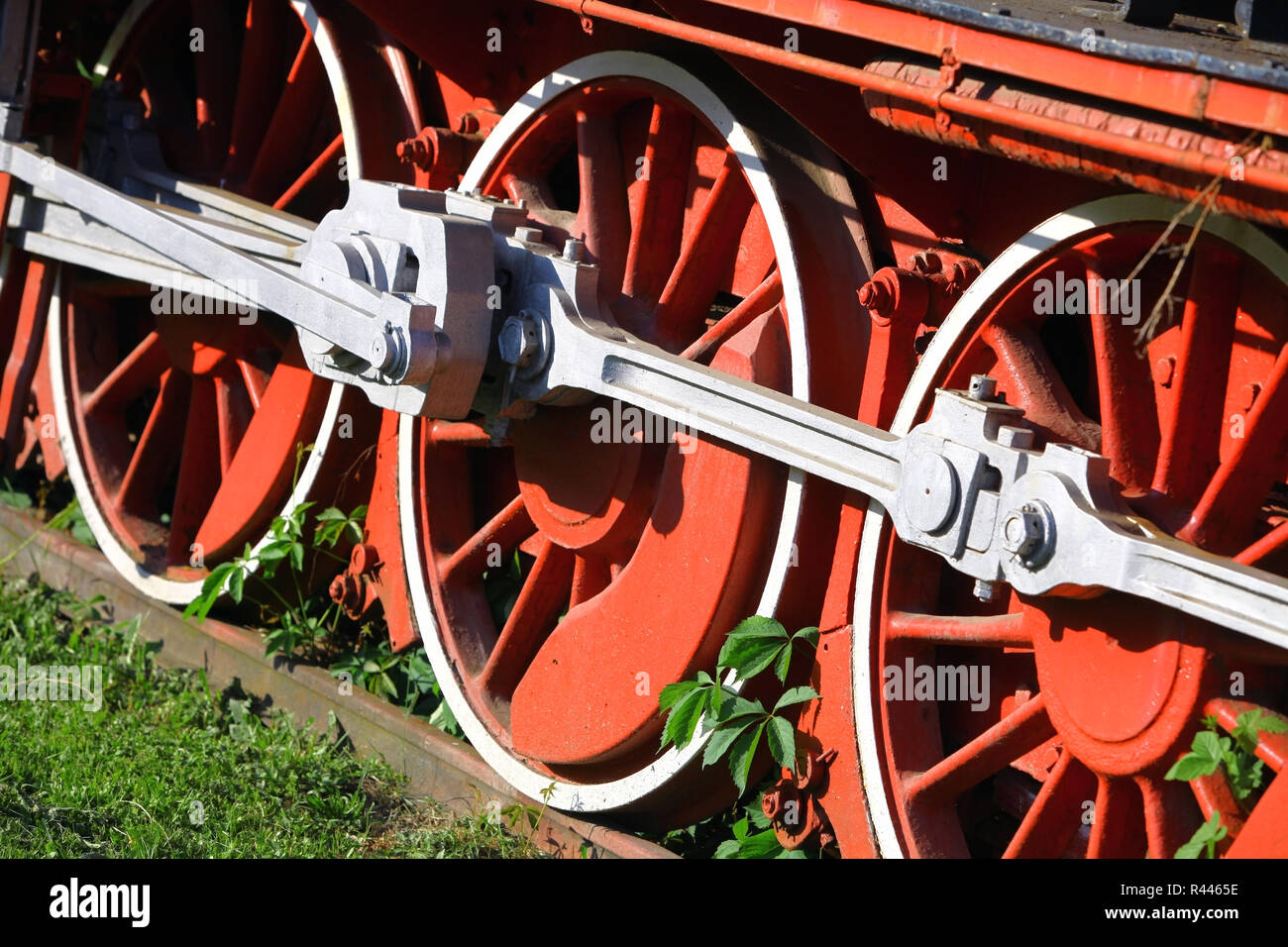 Steam locomotive detail Stock Photo - Alamy