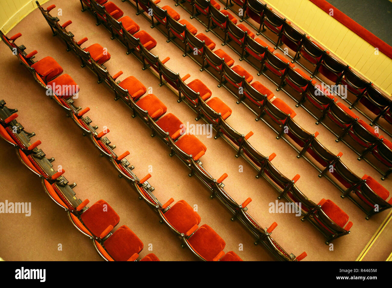 Rows of seats in a theater Stock Photo - Alamy