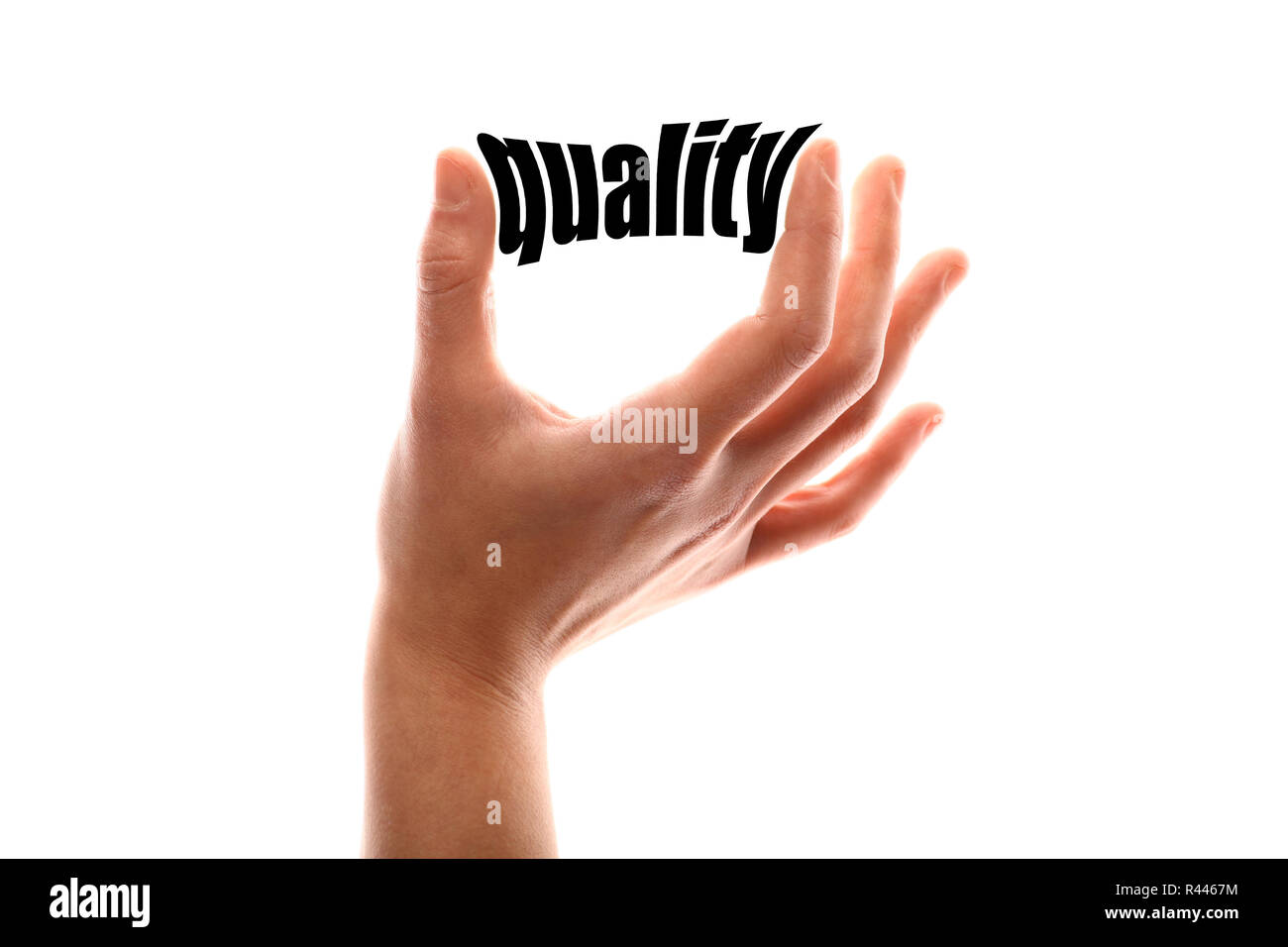 Symbol service excellence quality Cut Out Stock Images & Pictures - Alamy
