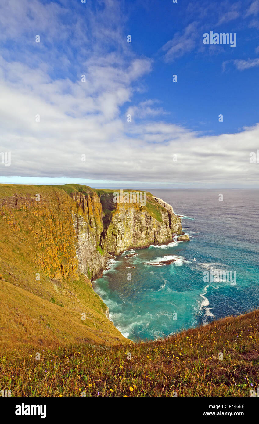 Dramatic Skies over ocean Cliffs Stock Photo - Alamy