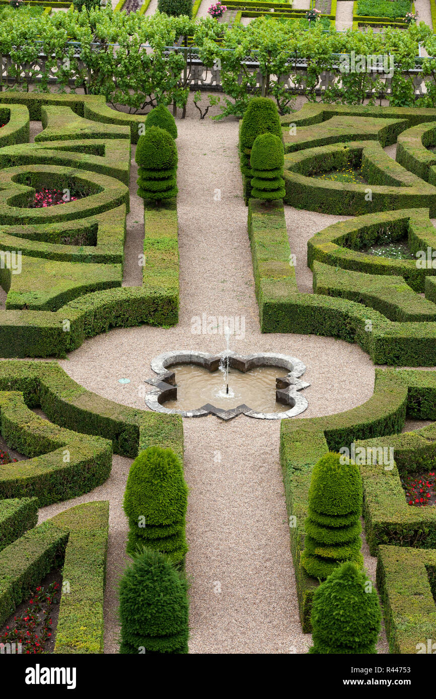 Splendid, decorative gardens at castles in France Stock Photo - Alamy