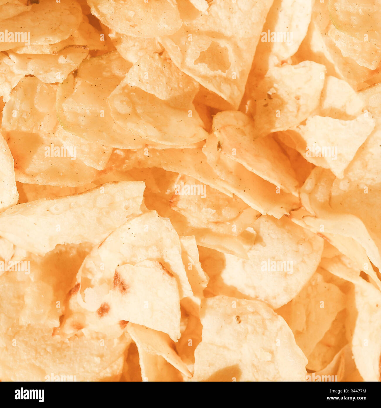 Retro looking Potato chips crisps Stock Photo - Alamy