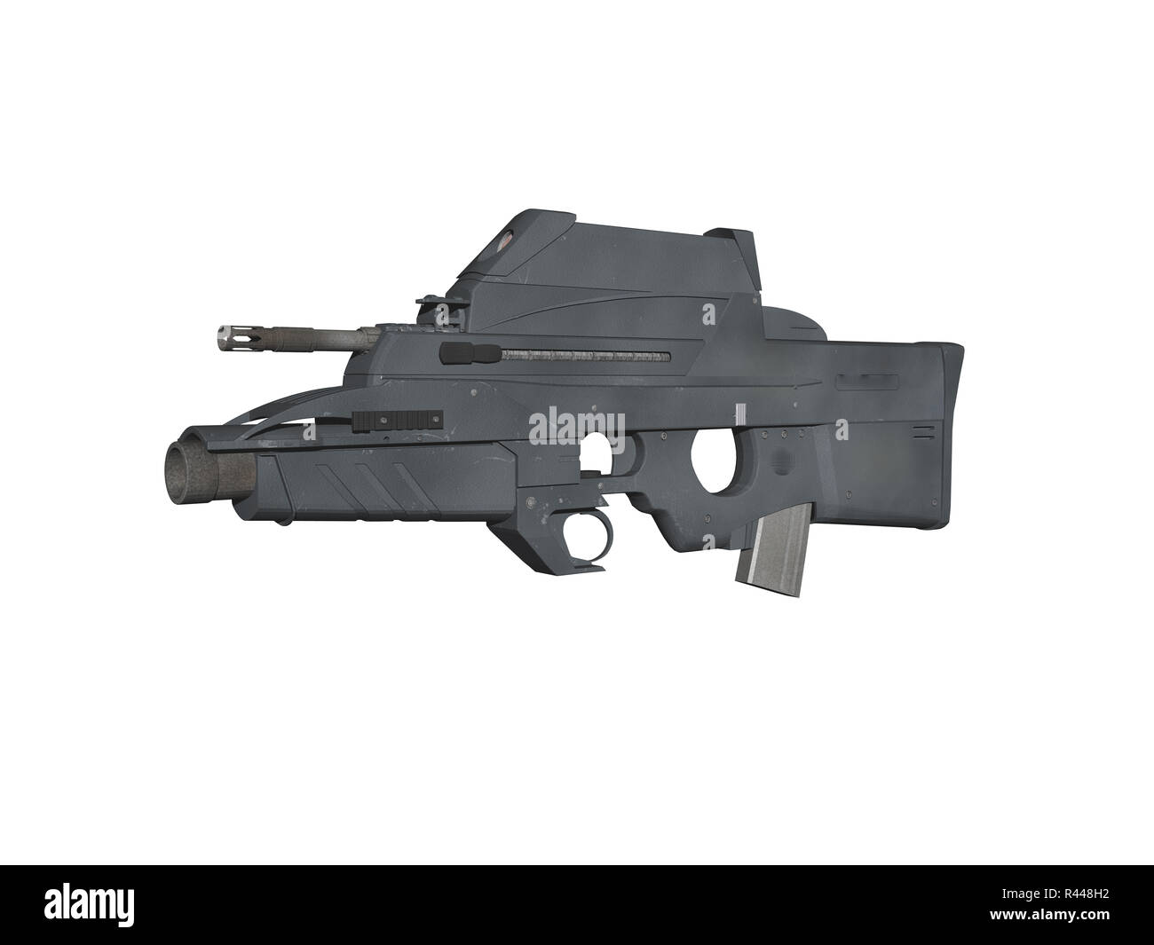 optional machine gun with grenade launcher Stock Photo - Alamy